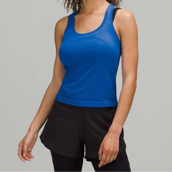 lululemon athletica | Tops | Beaming Blue Swiftly Tech Racerback Tank 2 ...